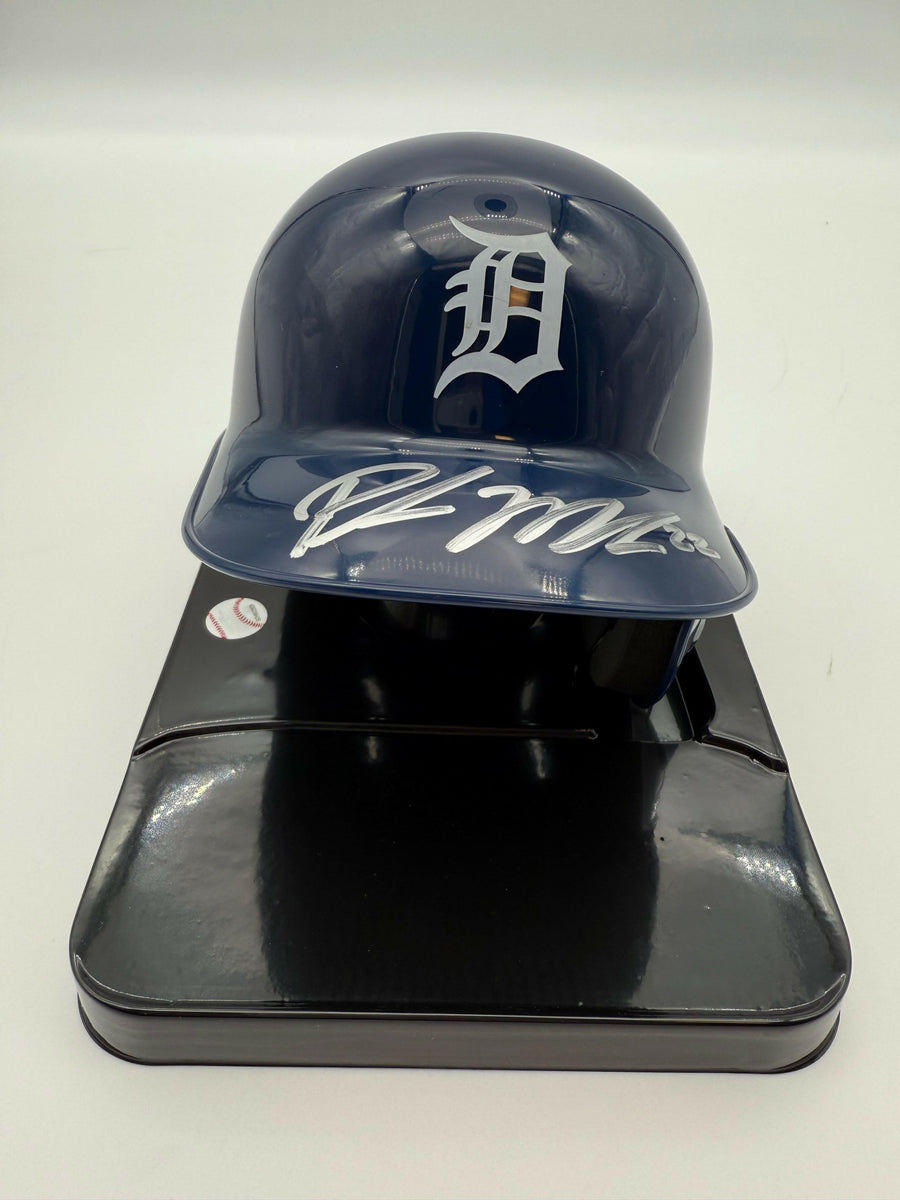 Parker Meadows Autographed Detroit Tigers Mini Baseball Helmet JSA CoA ...