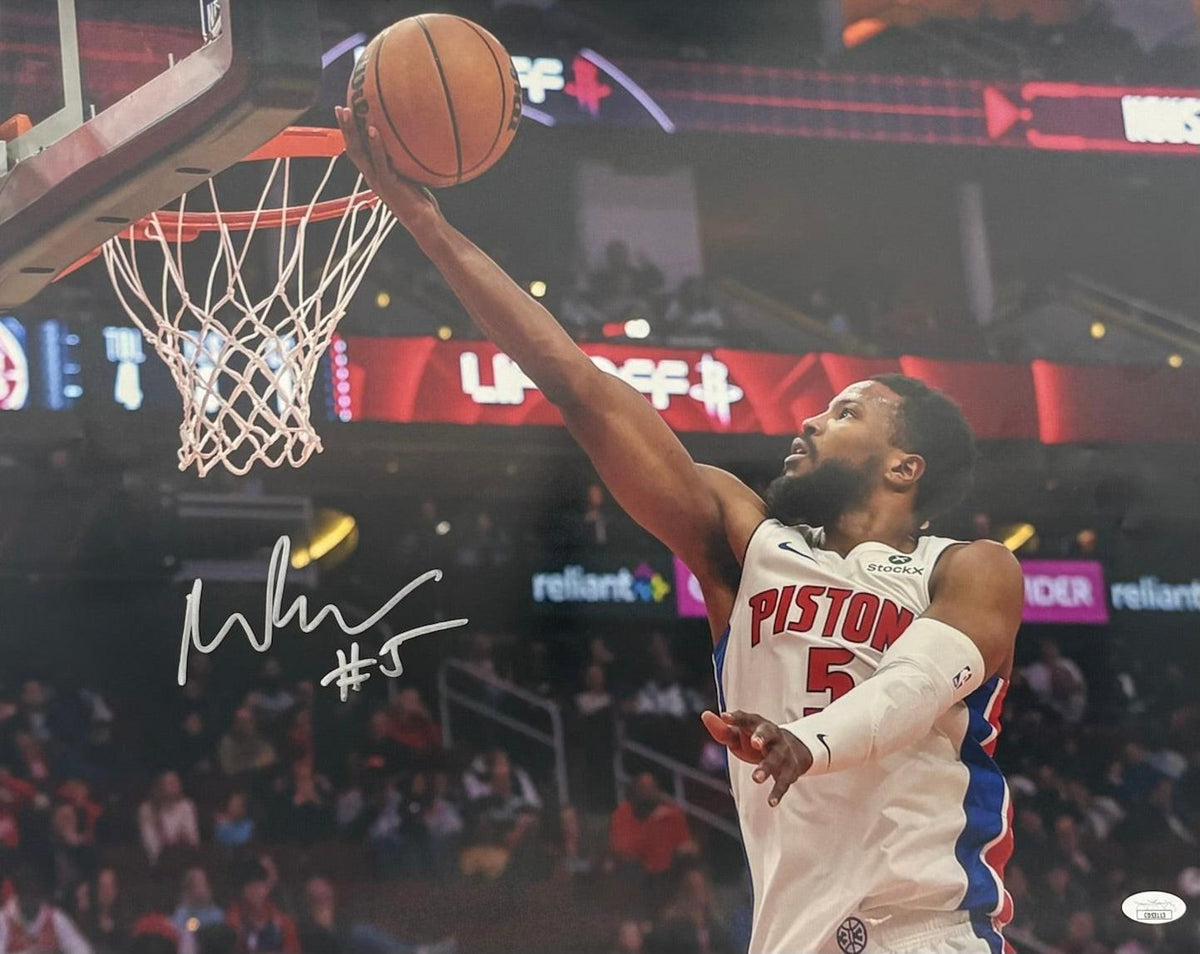 Malik Beasley Autographed 16x20 Detroit Pistons Photo JSA CoA| JMC Sports