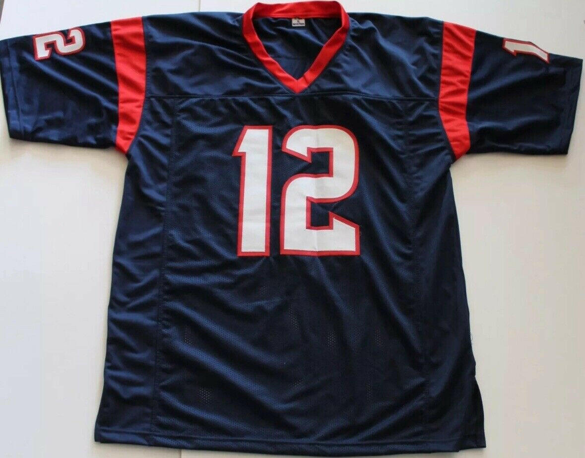 Nico Collins Autographed Houston Texans Pro Style Navy Custom Football ...