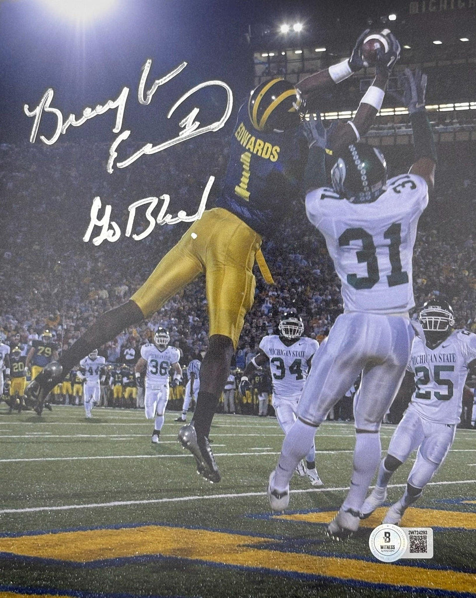 Braylon Edwards Autographed & Inscribed 8x10 Michigan Wolverines Photo ...
