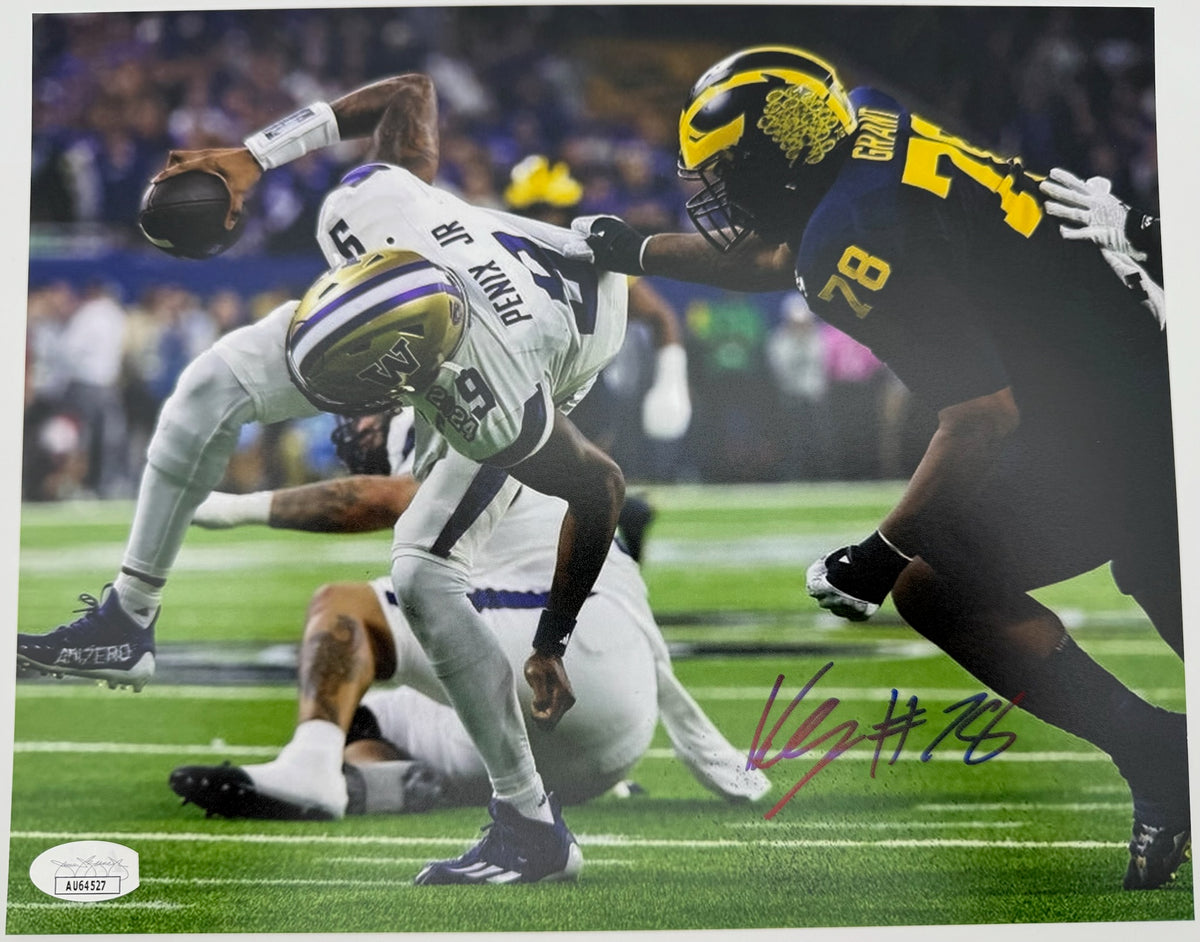 Kenneth Grant Autographed 8x10 Michigan Wolverines Photo JSA CoA| JMC ...